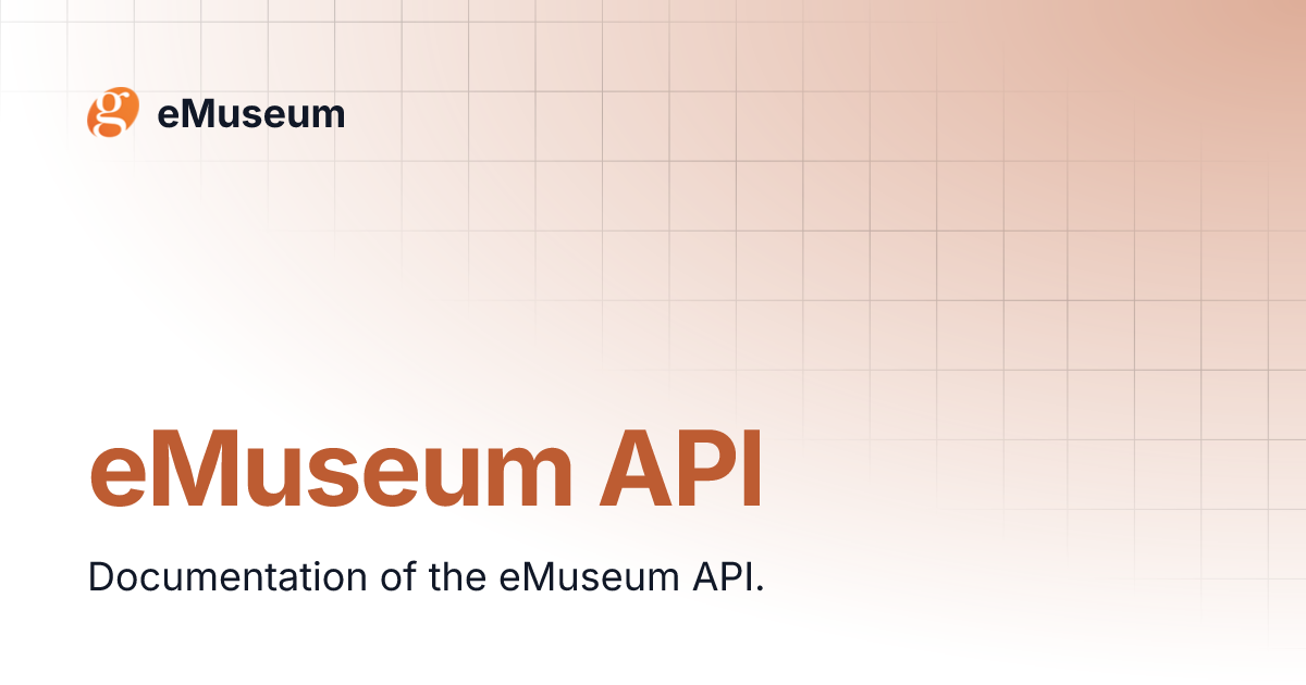 eMuseum API | eMuseum